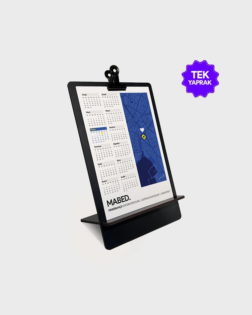 MABED. | Fenerbahçe 2025 Masa Takvimi | 12 AY