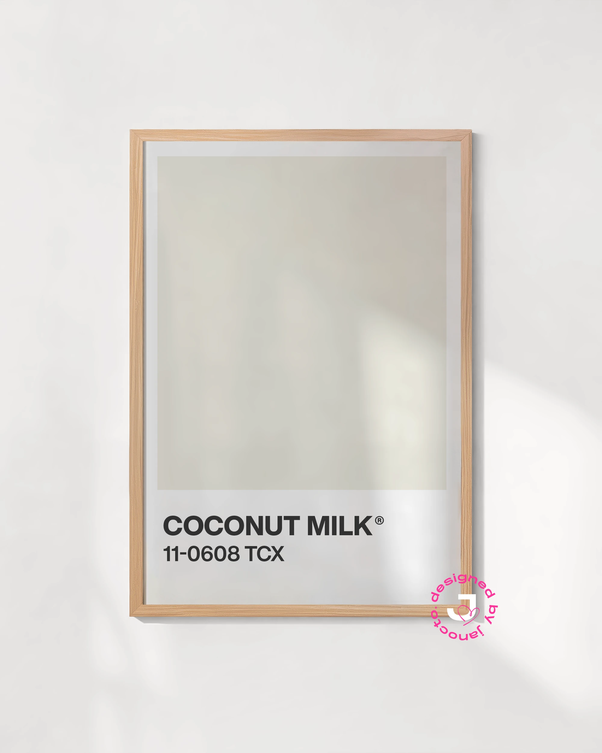 Senin Rengin | Coconut Milk Pantone Poster