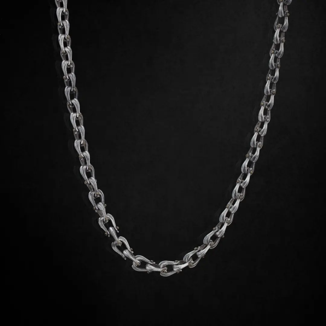 The Caspian - 925k Oxidized Sterling Silver Chain for Men