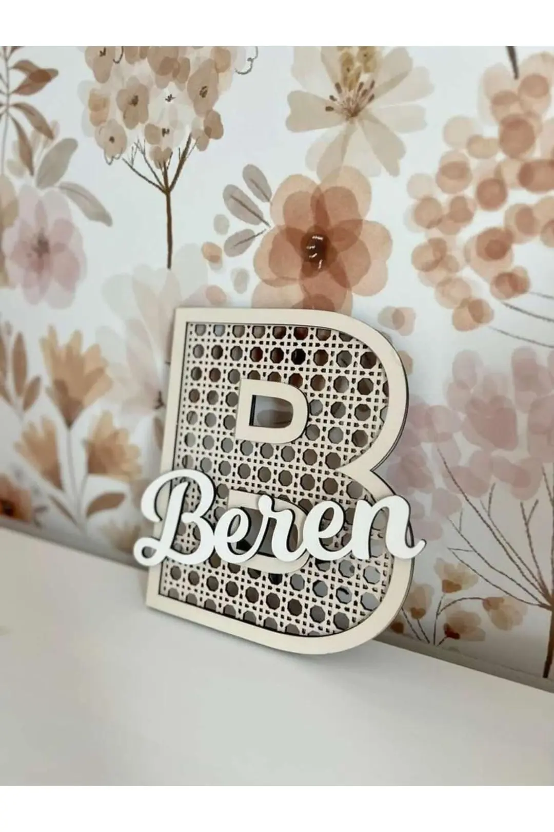 Personalized Wooden Name Letter Design