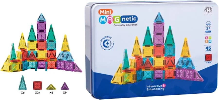 MİNİ MAGNETİC PUZZLE TİN BOX 3,75 CM 45 PCS