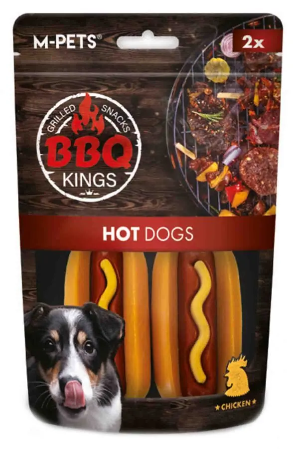 M-PETS BBQ KINGS HOT DOGS CHICKEN ÖDÜL 135GR - Petpal
