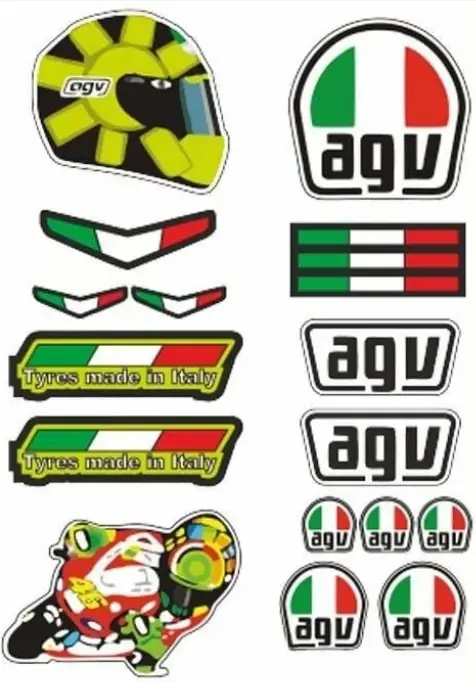 A4 Sticker AGV - Motorelax