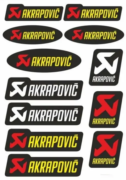 A4 Sticker AKRAPOVIC - Motorelax