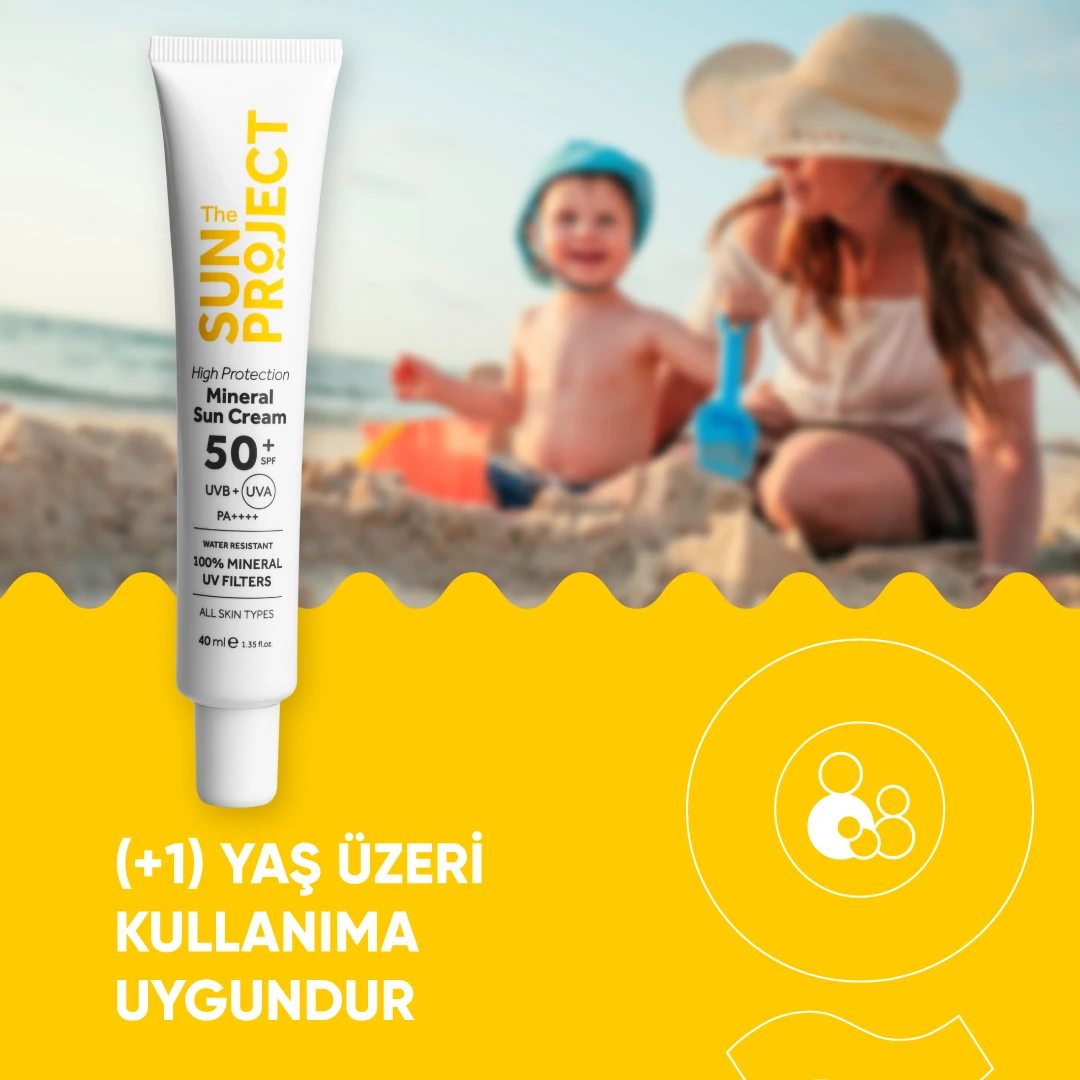 The Sun Project Yüksek Korumalı Mineral Güneş Kremi High Protection Mineral Sun Cream 50+ SPF PA++++