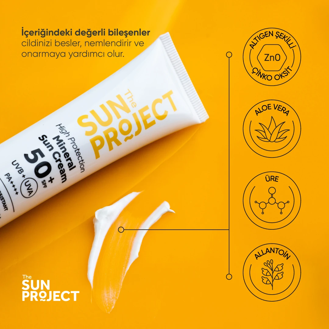 The Sun Project Yüksek Korumalı Mineral Güneş Kremi High Protection ...