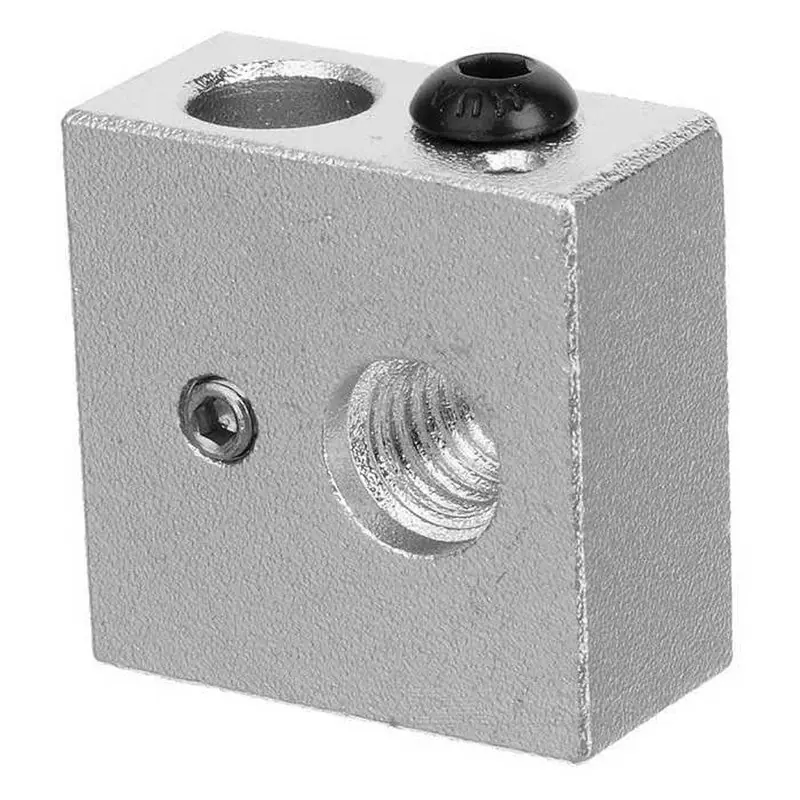 Aluminum Heater Block - MK7 MK8 20x20x10 mm $ 3.00 | Sumozade.com