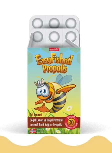 Easyfishoil Propolisli Omega 3 Jel Tablet 30'lu 8682792377045