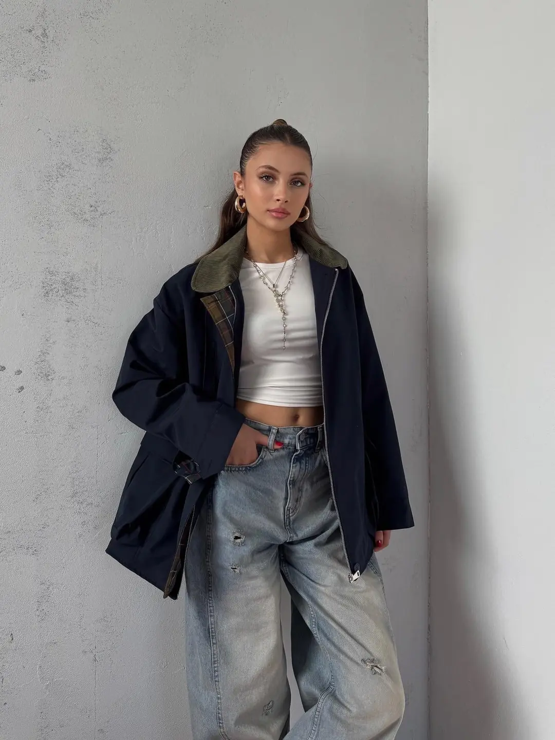 Ancho Bej kruvaze Trençkot | oykuwear.com.tr
