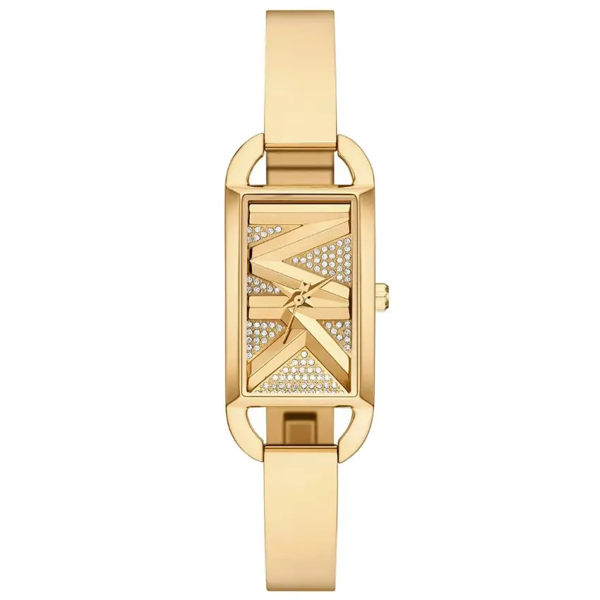 Mini Empire Pavé Gold-Tone Bangle Women's Watch MK4840