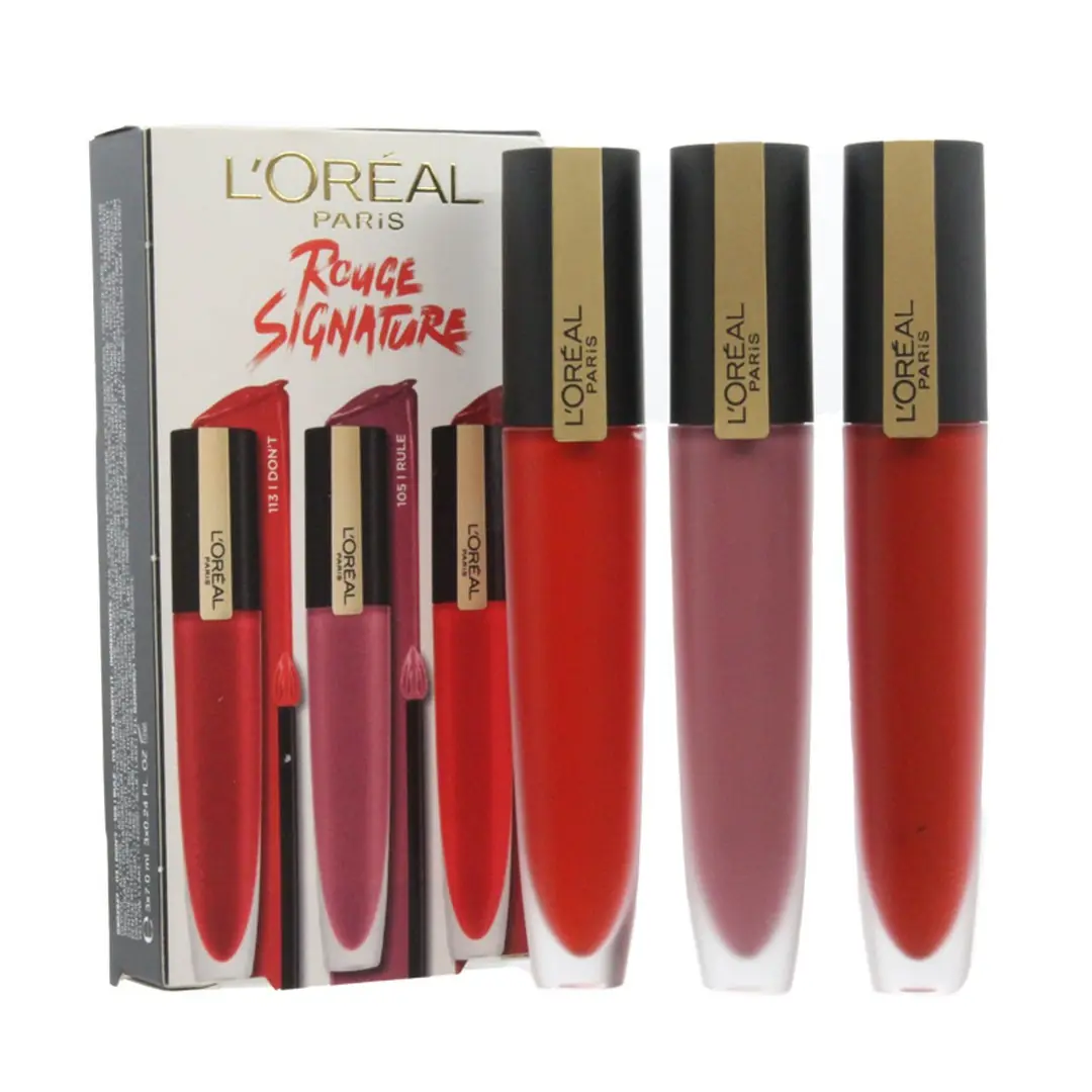 Rouge Signature Matte Lipstick Set 3P