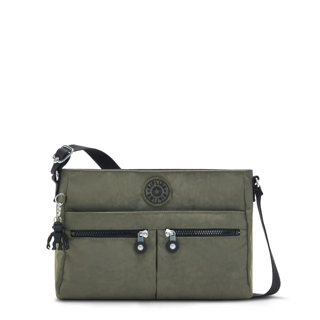 KIPLING NEW ANGIE Green Moss Crossbody