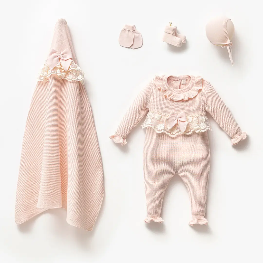 Minoss Babyden Şok Kampanya 📣 Kız Bebek Premium 0-3 Ay Pembe Linksli ...