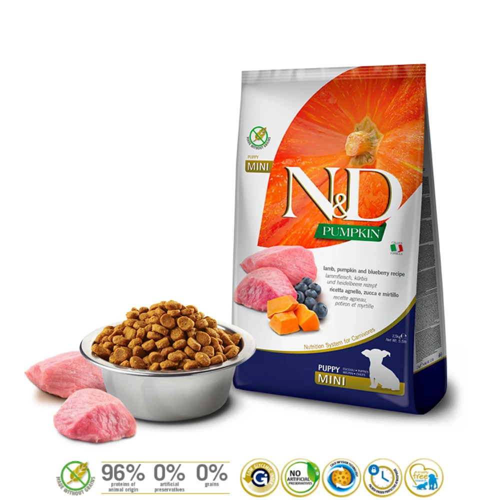 N&D Pumpkin Tahılsız Bal Kabaklı Kuzu Etli Ve Yaban Mersinli Küçük Irk ...