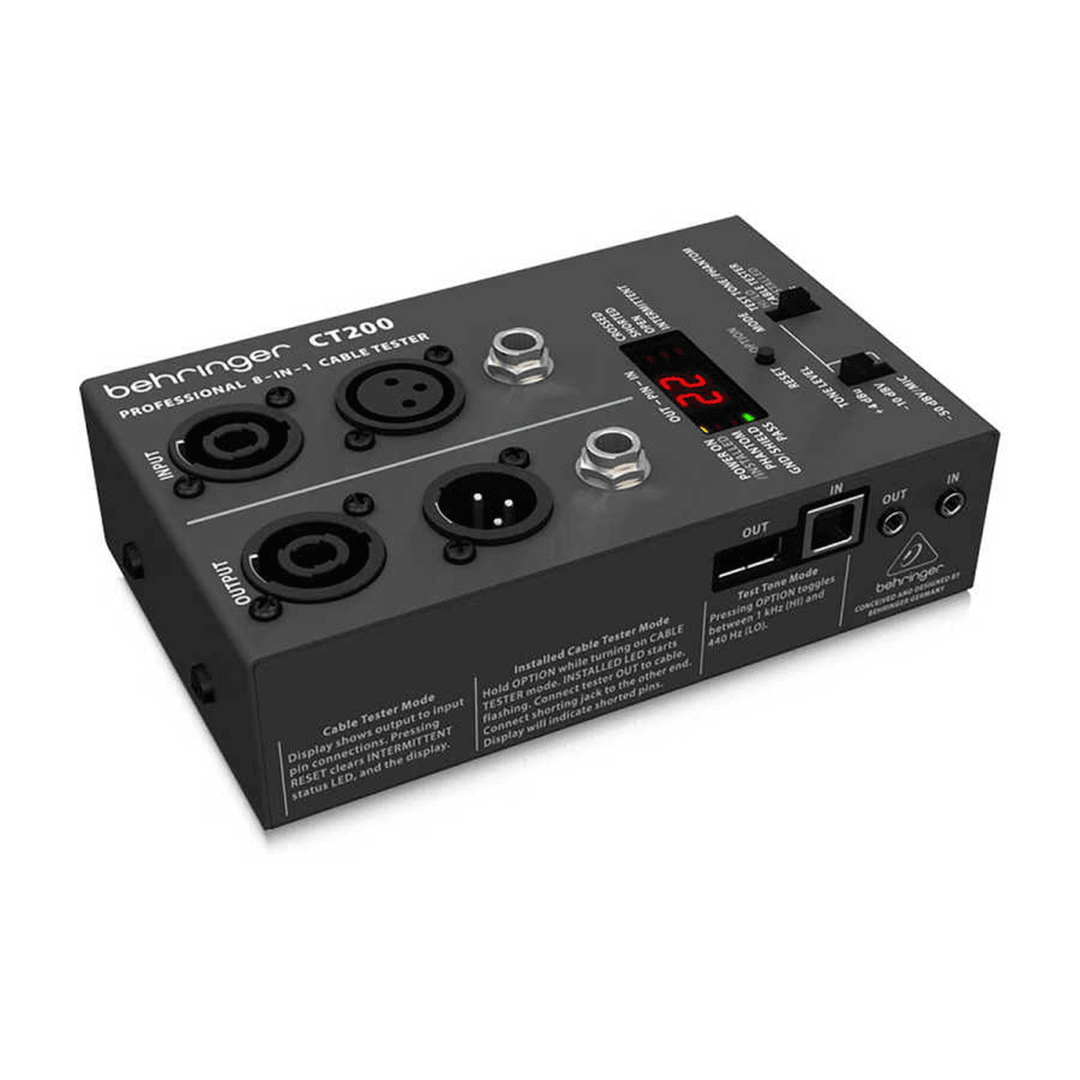 Behringer CT200 Kablo Test Cihazı Behringer CT200 Kablo Test Cihazı