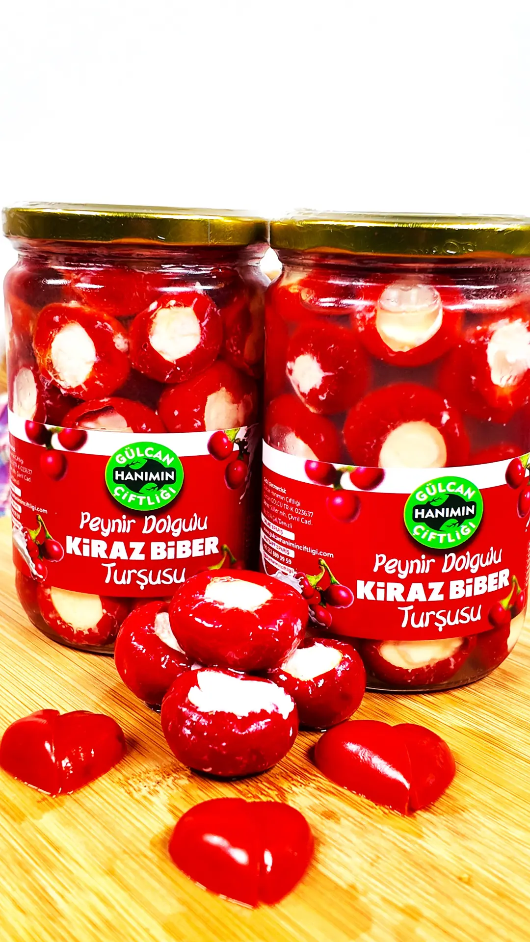 Peynir Dolgulu Kiraz Biber Turşu