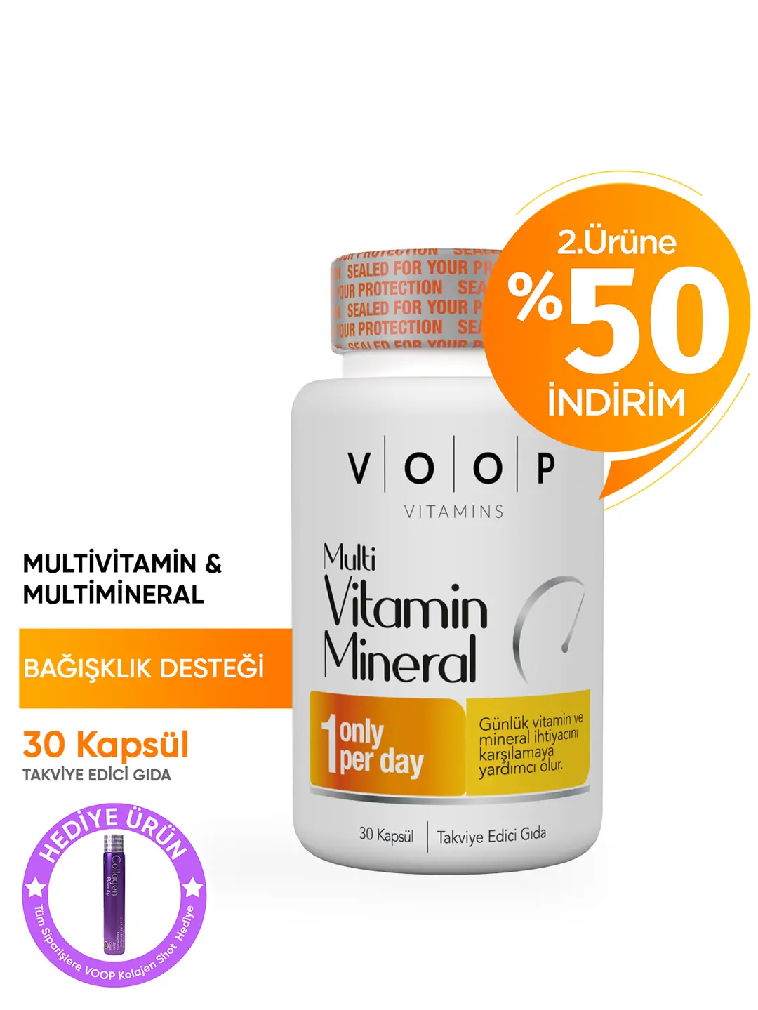 Voop Multivitamin & Mineral 30 Kapsül