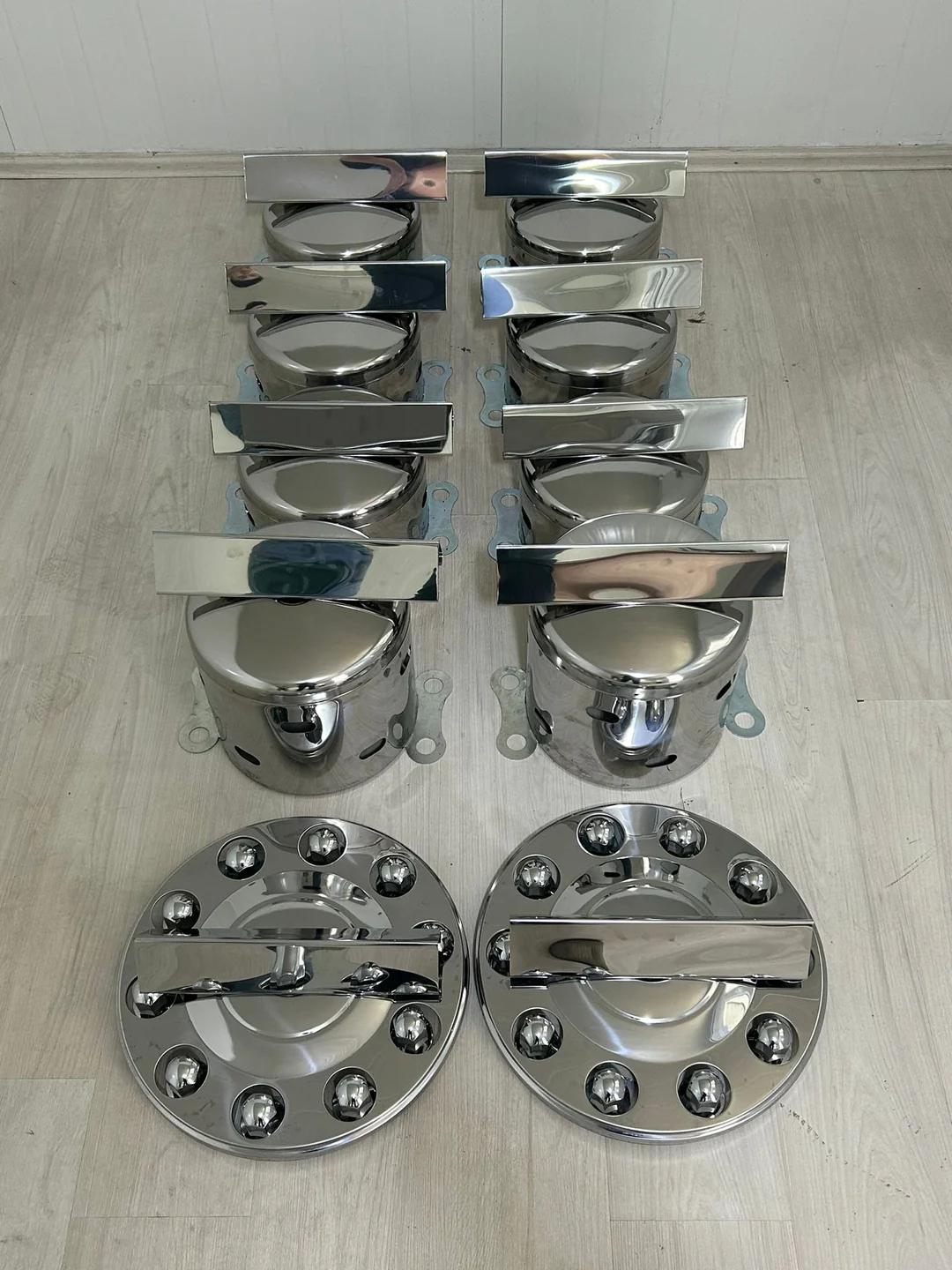 TIR DORSE JANT KAPAK SETİ 10'LU PASLANMAZ KROM