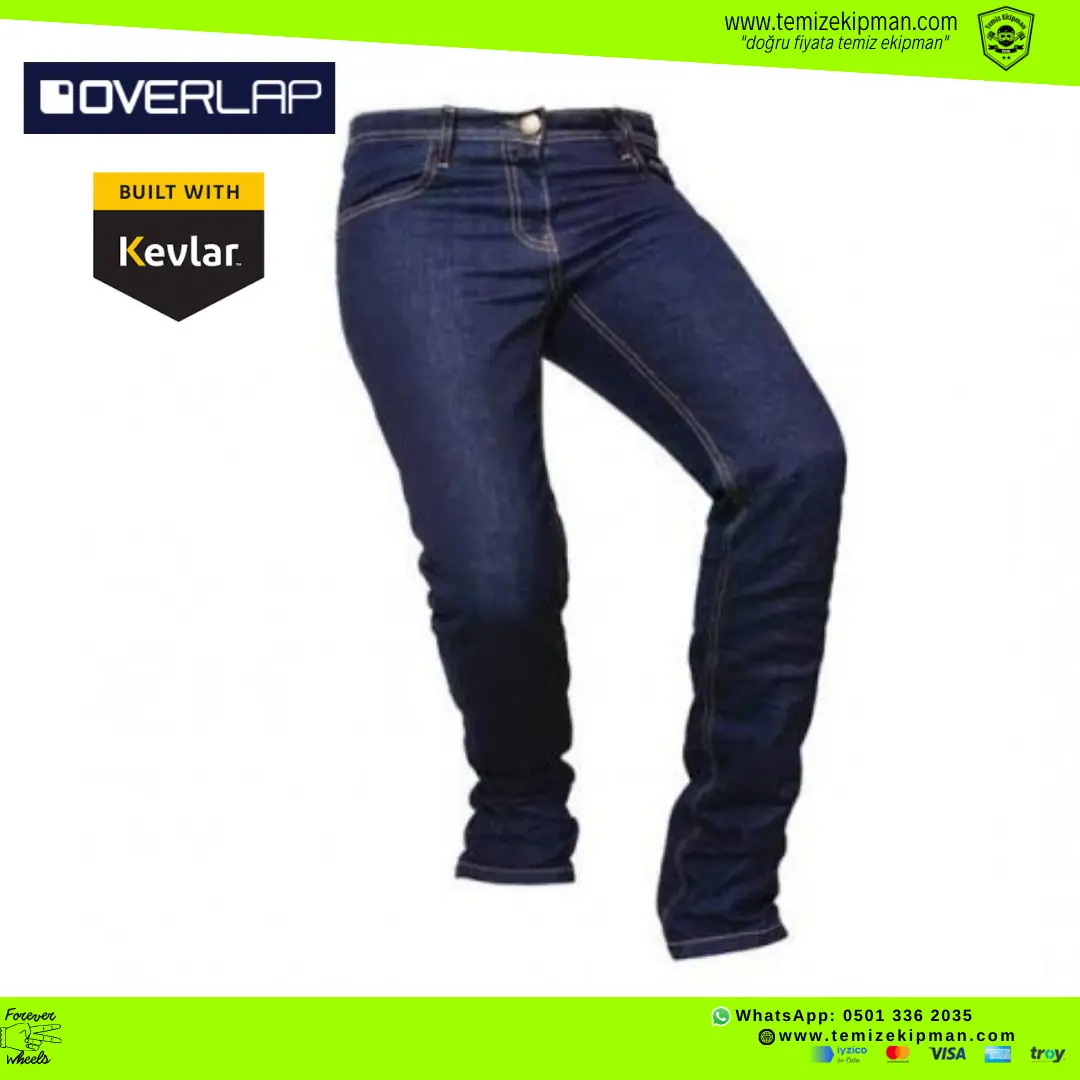 OVERLAP VALENCIA RAW KOT/KEVLAR KORUMALI MOTOSİKLET PANTOLONU