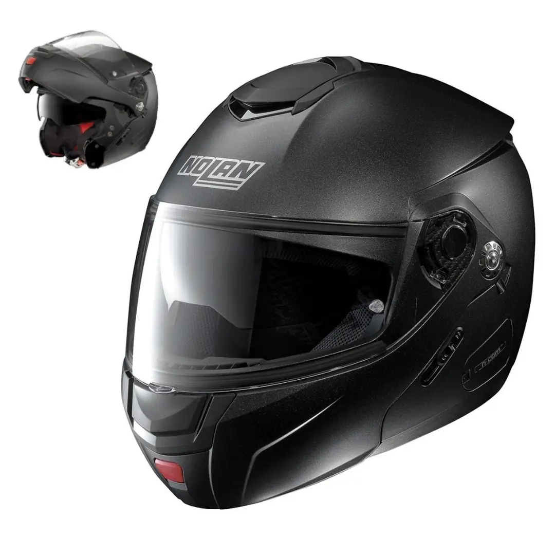 NOLAN N90.2 HIGHLINE SİYAH ÇENE AÇILIR MOTOSİKLET KASKI