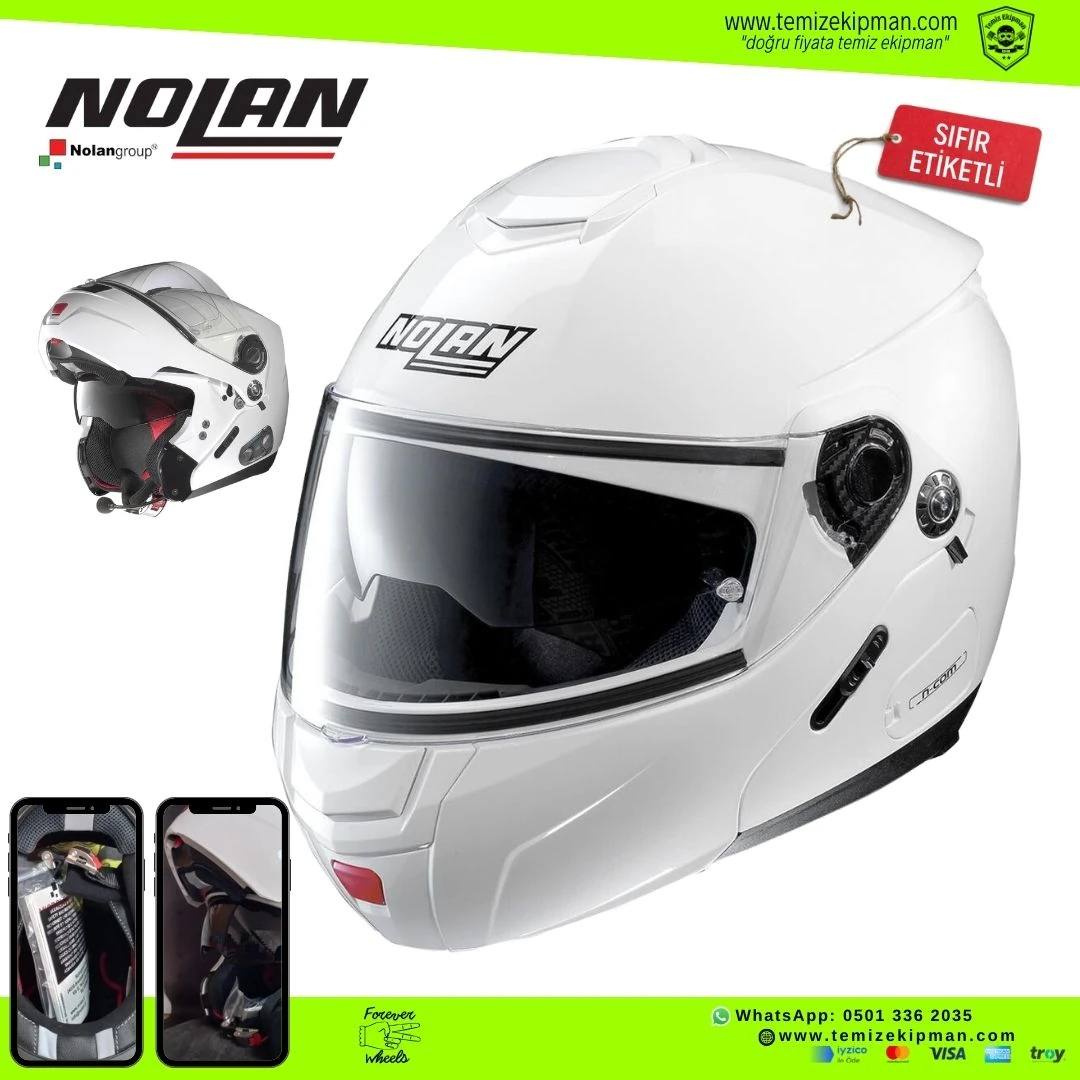 NOLAN N90.2 HIGHLINE SİYAH ÇENE AÇILIR MOTOSİKLET KASKI