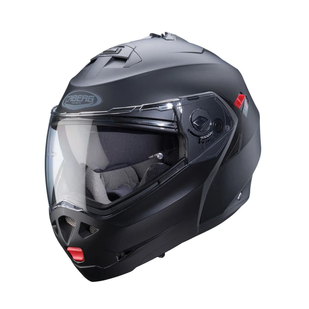 CABERG DUKE X MATT BLACK ÇENE AÇILIR MOTOSİKLET KASKI + PINLOCK