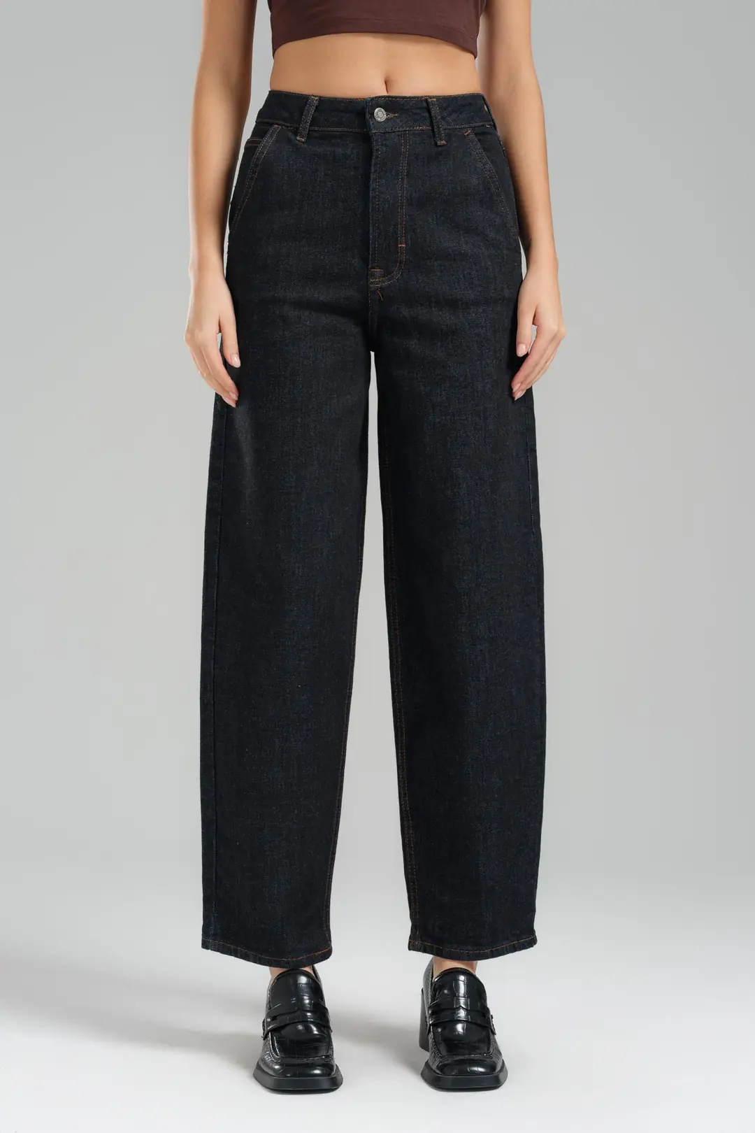 Relax Fit Comfortable Cut Denim Trousers
