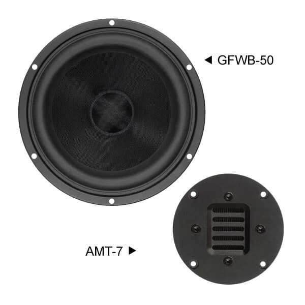 Up2stream Air Motion Transformer (AMT-7 + GFWB50 SET) Tweeters 4 Ohm