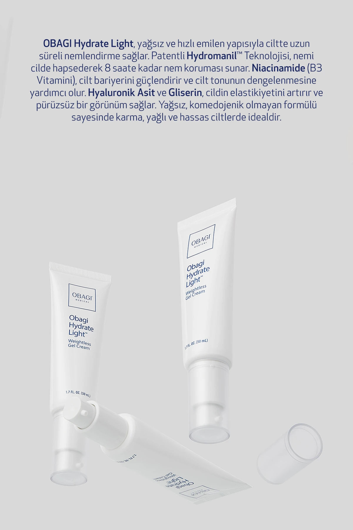 OBAGI HYDRATE LIGHT WEIGHTLESS GEL CREAM | Obagi HYDRATE