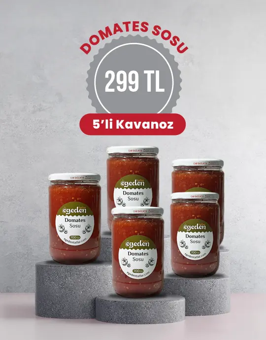 Konserve Domates Sosu 700 gr. 5'li Paket