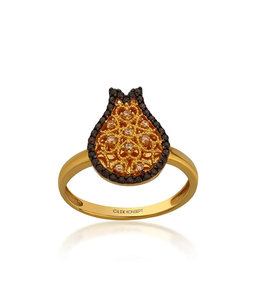 Yadigar Koleksiyonu Altın Lale Model Yüzük