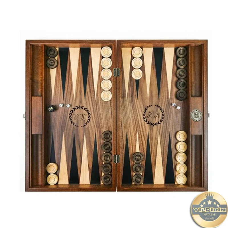 Mat Profil Ceviz Tavla Takımı | Yıldırım Kırtasiye'de