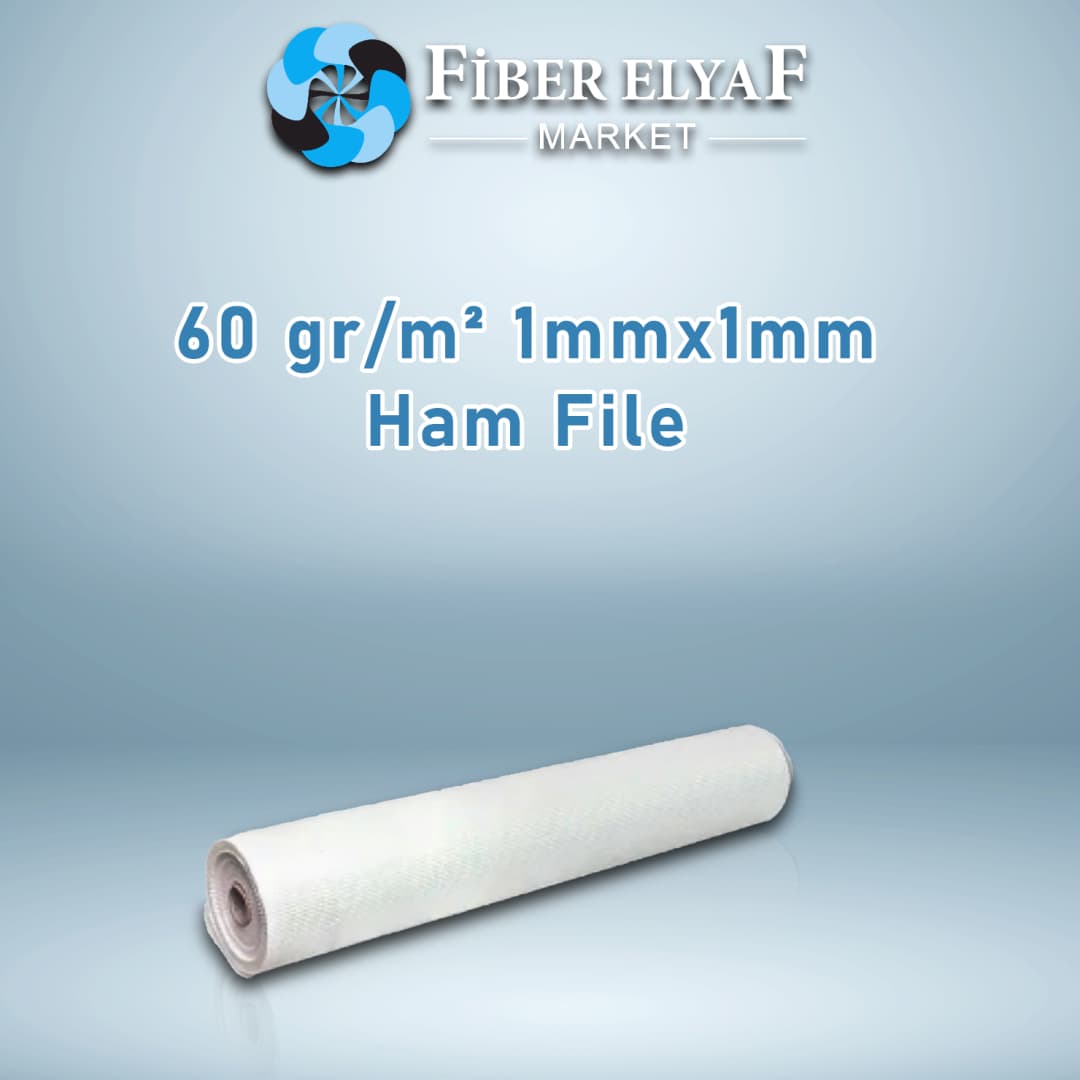 60 gr/m² 1mmx1mm Cam Elyaf Ham File - Fiber Elyaf Market