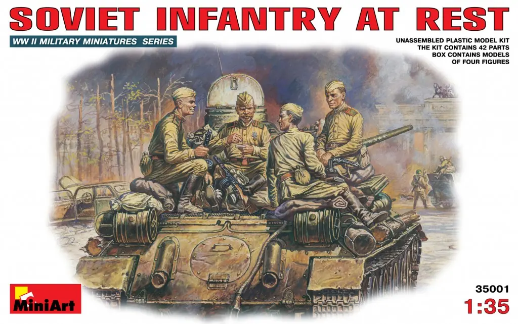 MiniArt 35001 1:35 Dinlenen Sovyet Piyade Erler | MiniArt | Uygun ...