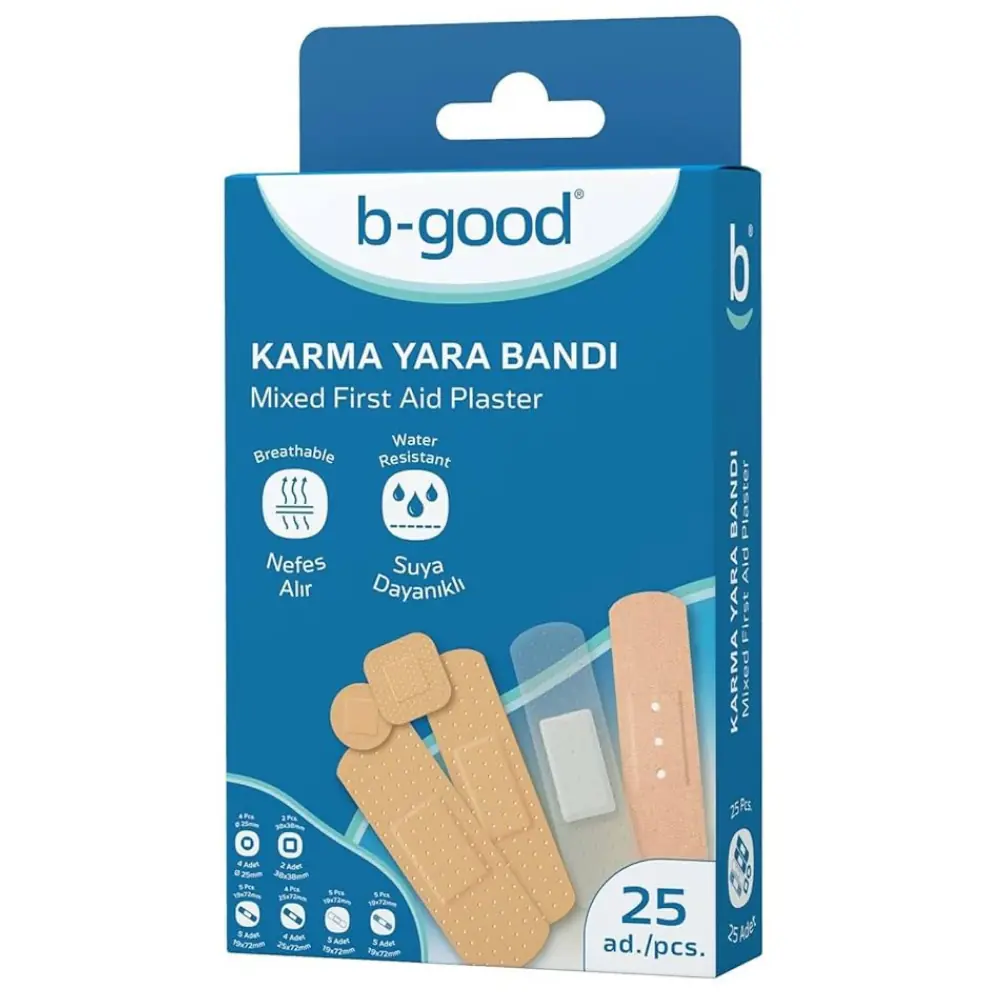 B-Good Yara Bandı Karma 25'li | vitamanya.com.tr