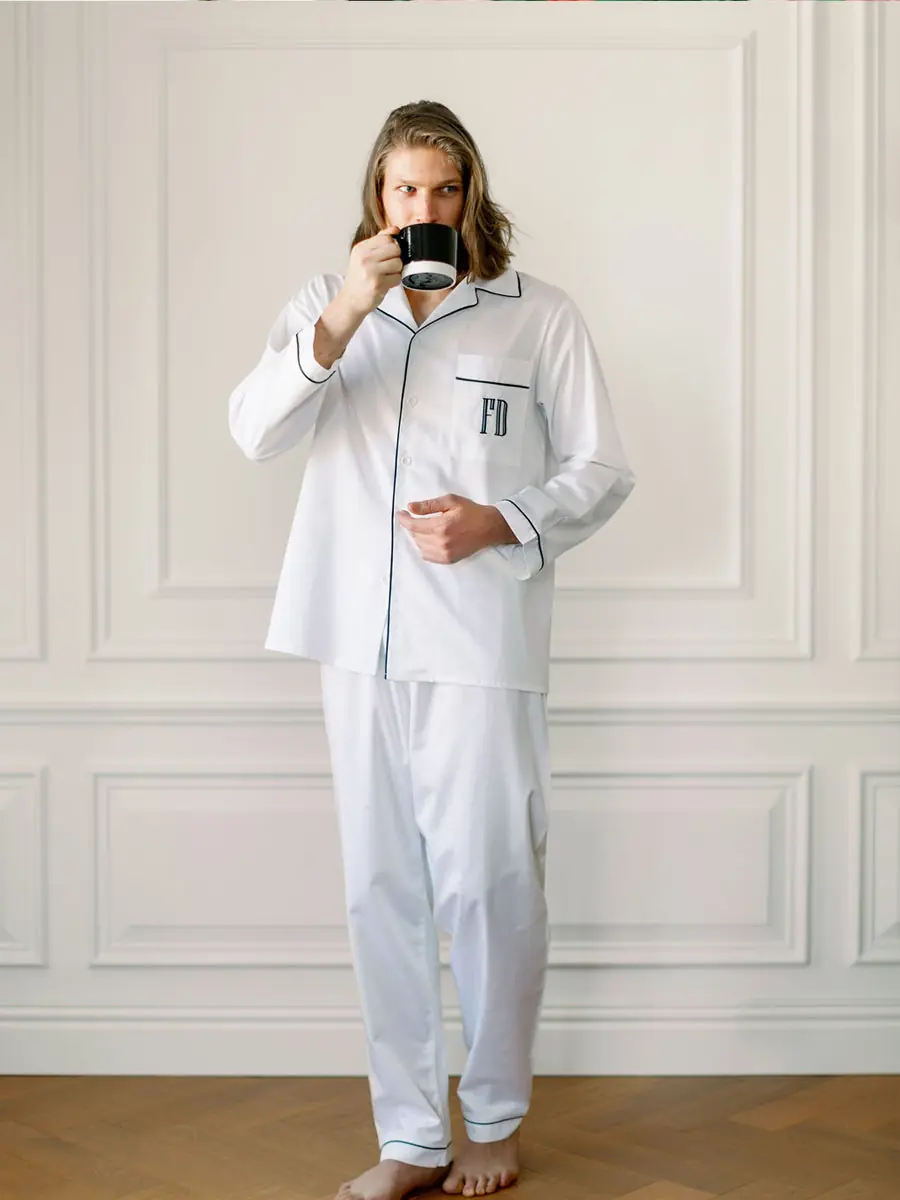 Royal Blue Men's Pajamas Set