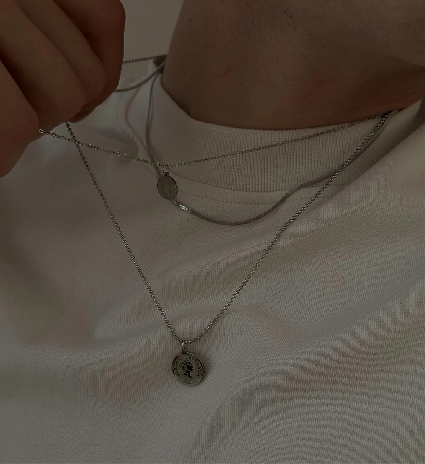 Three Chain Elizabeth Necklace