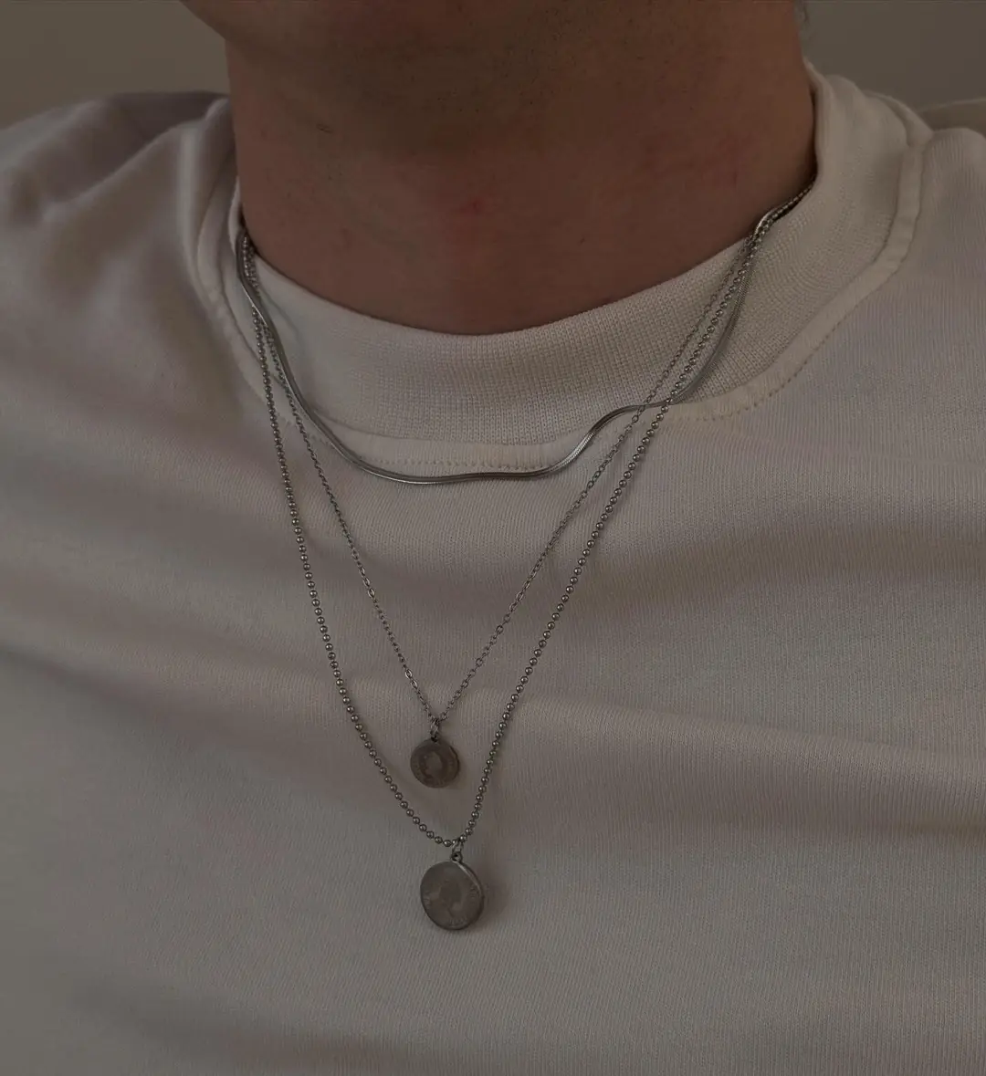 Three Chain Elizabeth Necklace