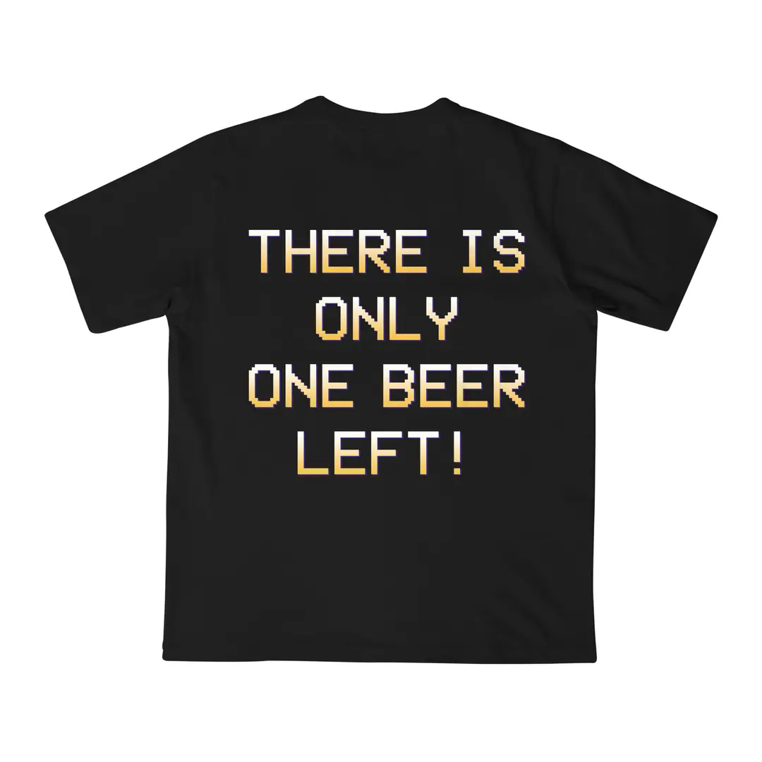 THERE'S ONLY ONE BEER LEFT MF DOOM OVERSIZE T-SHIRT