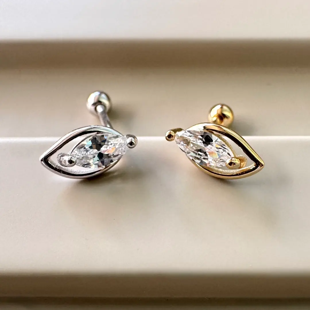 Markiz Taş Yaprak Piercing