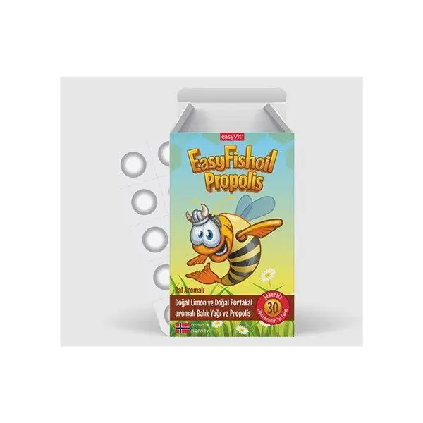 EasyFishoil Propolis Çiğnenebilir 30 Jel Tablet