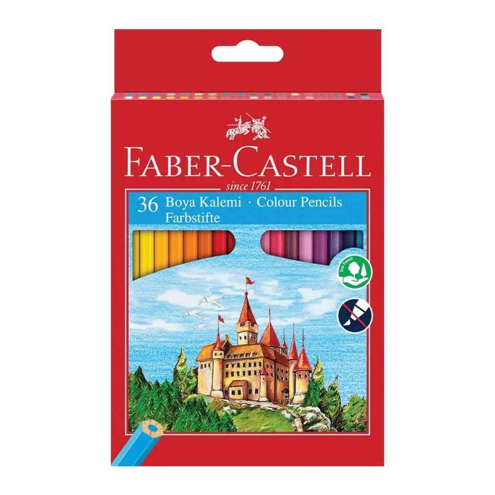 Faber-Castell Kuru Boya Kalemi Karton Kutu 36'lı 5171000010