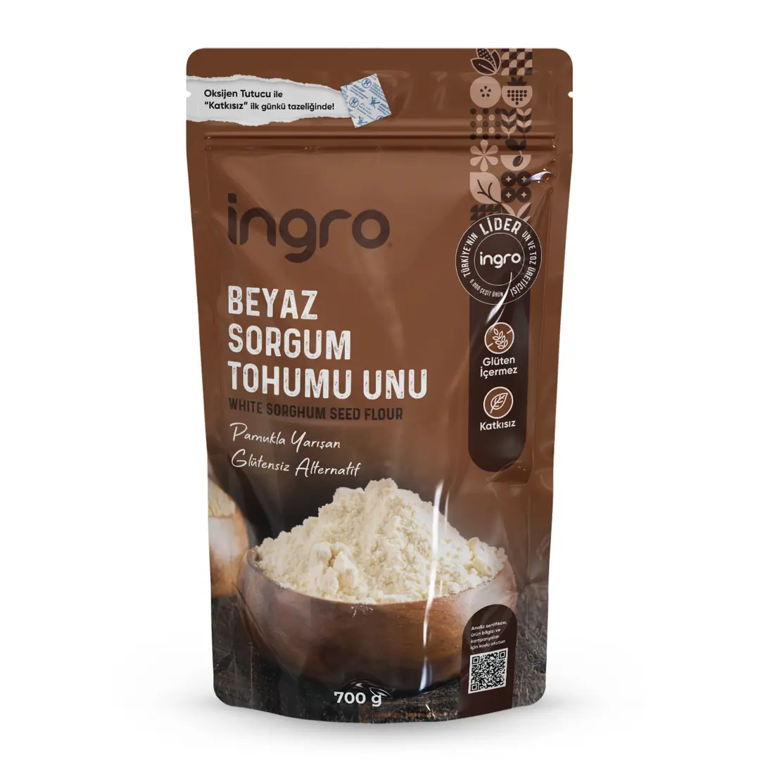 Ingro Glutensiz Beyaz Sorgum Tohumu Unu 700 G