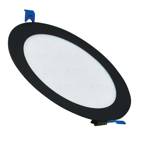 ACK 9W Sıva Altı Yuvarlak LED Panel Armatür Siyah Gövde 4000K Ilık ...