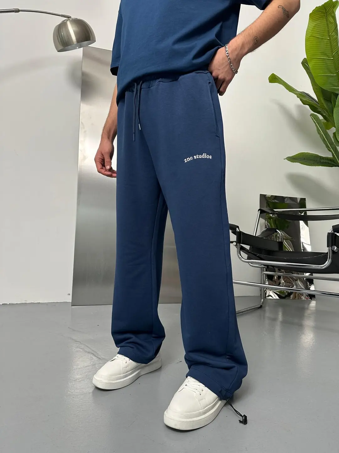 Znc Studios İndigo Oversize Stoperli Eşofman