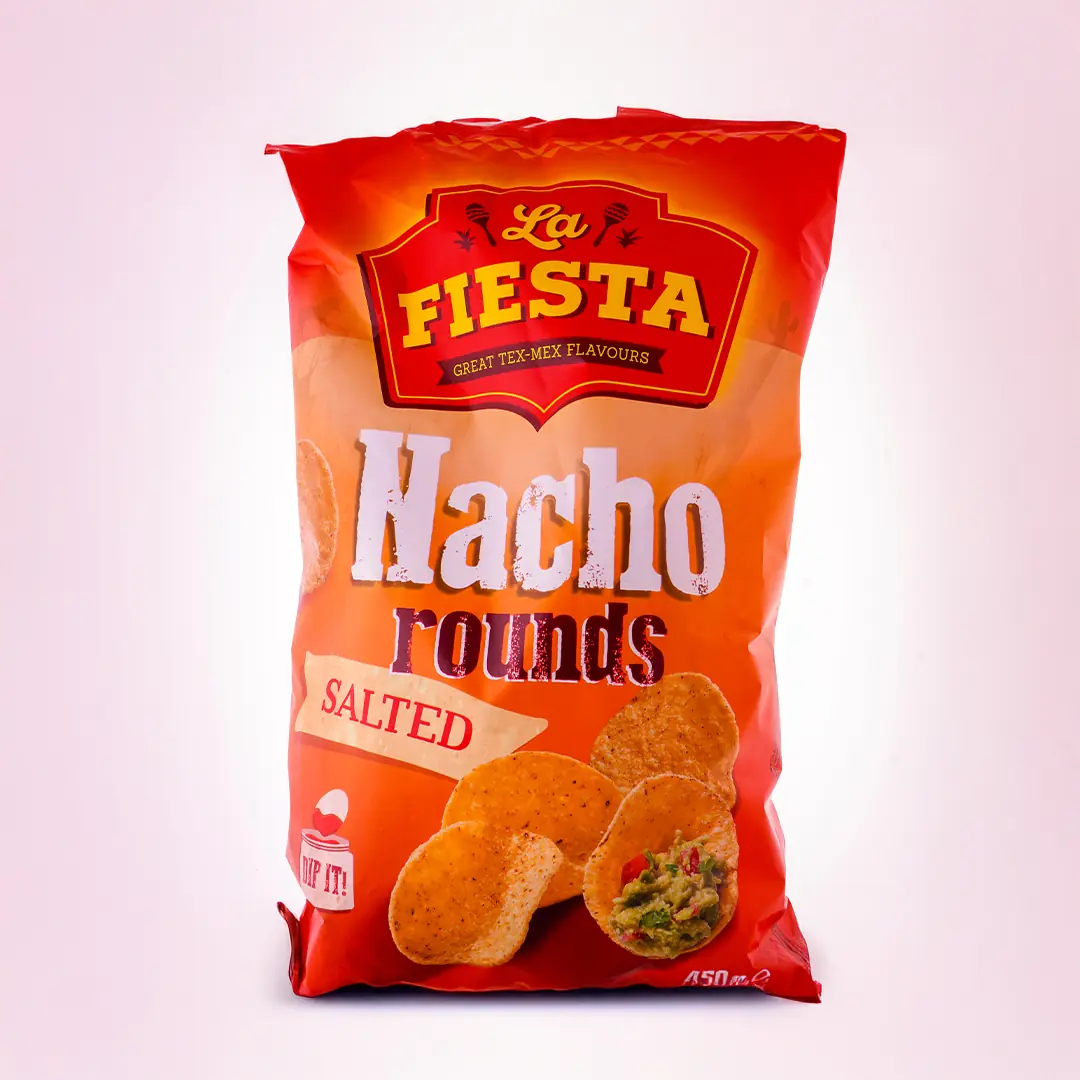 La Fiesta Salted Nacho Rounds Cips 450 Gr