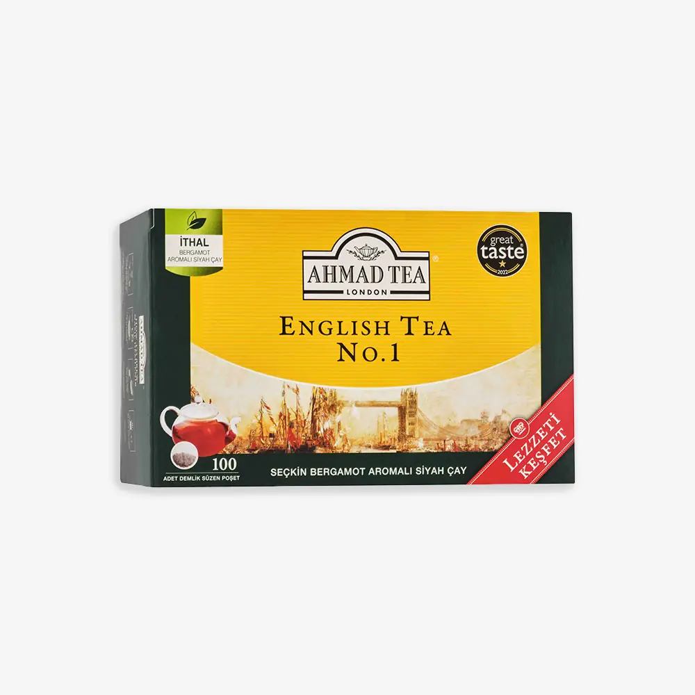 Ahmad Tea English Tea No.1 Demlik Poşet 100'lü | Özel Harman