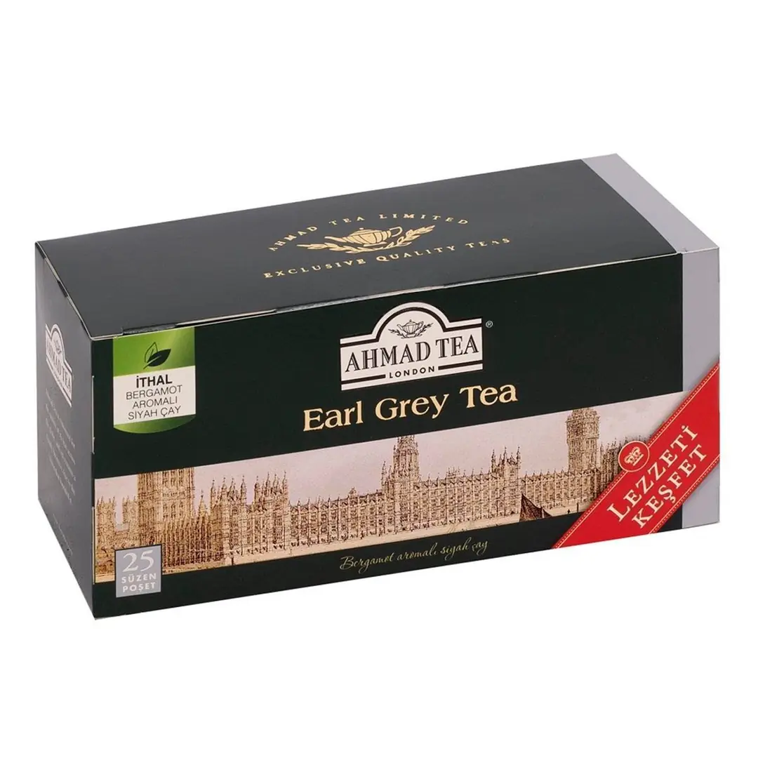 Ahmad Tea Earl Grey Bardak Poşet Çay 25' Li̇ 50 Gr