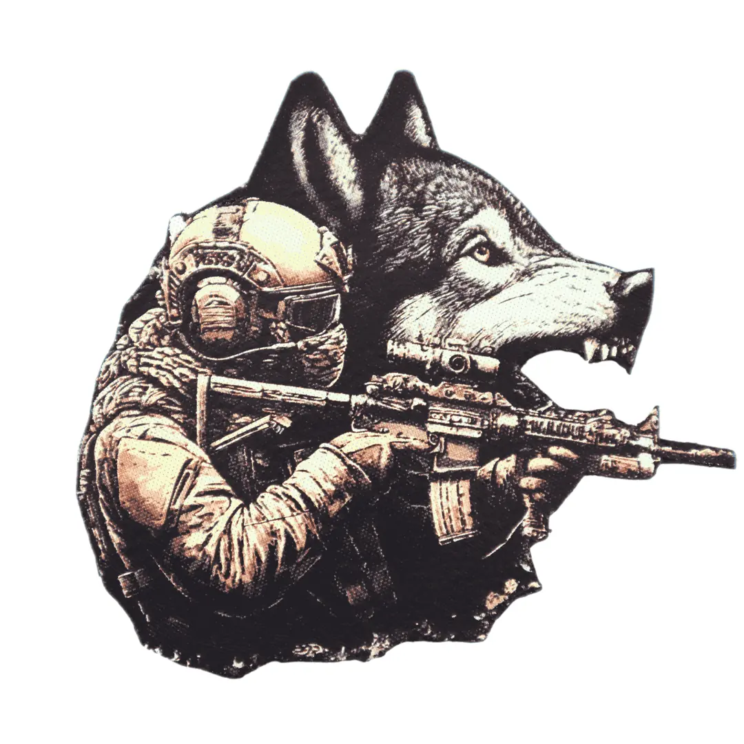 Soldier & Wolf Patch - Arma Yama Peç