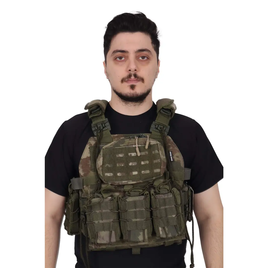 KORDAK TSK Kamuflaj Pratik Fonsiyonel Askeri Hücum Yeleği - Kolay ...